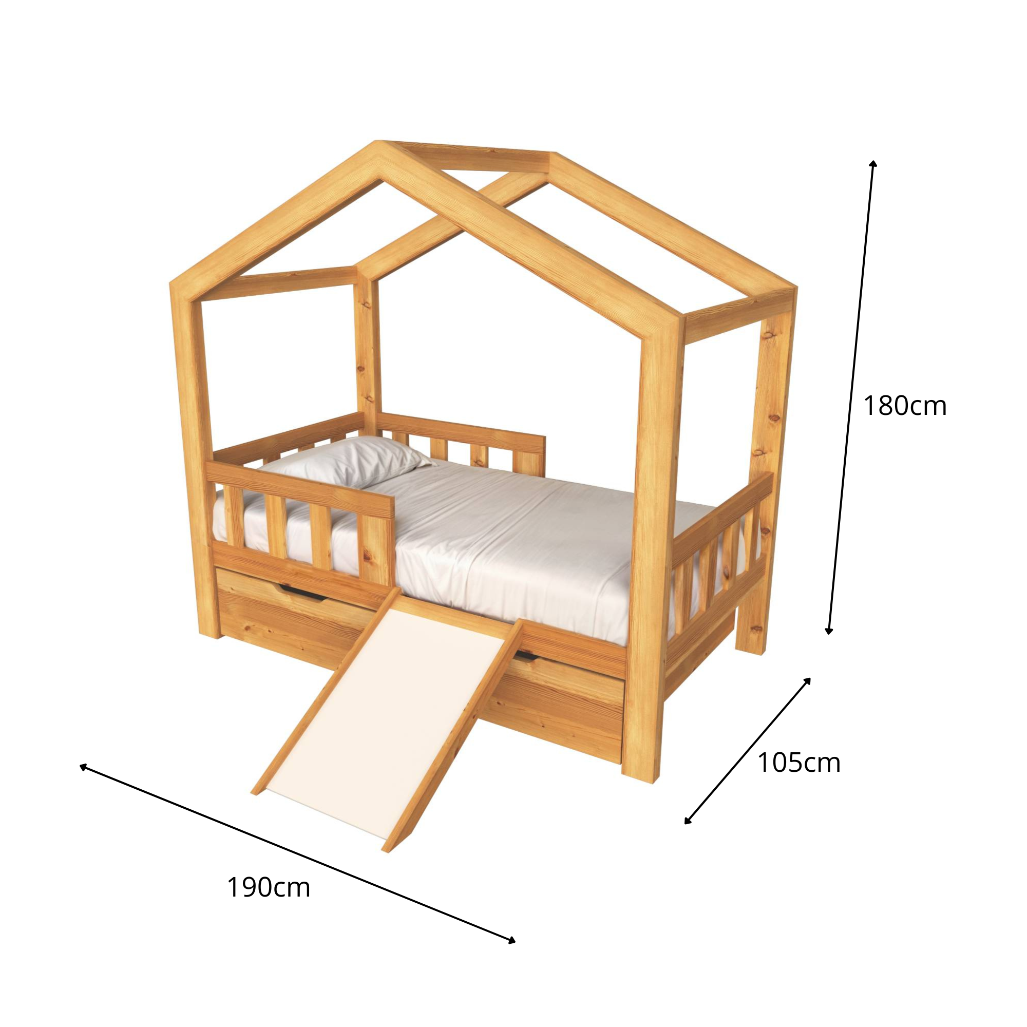 CAMA MONTESSORI EVOLUTIVA MILO + CAJONES - Macrumo