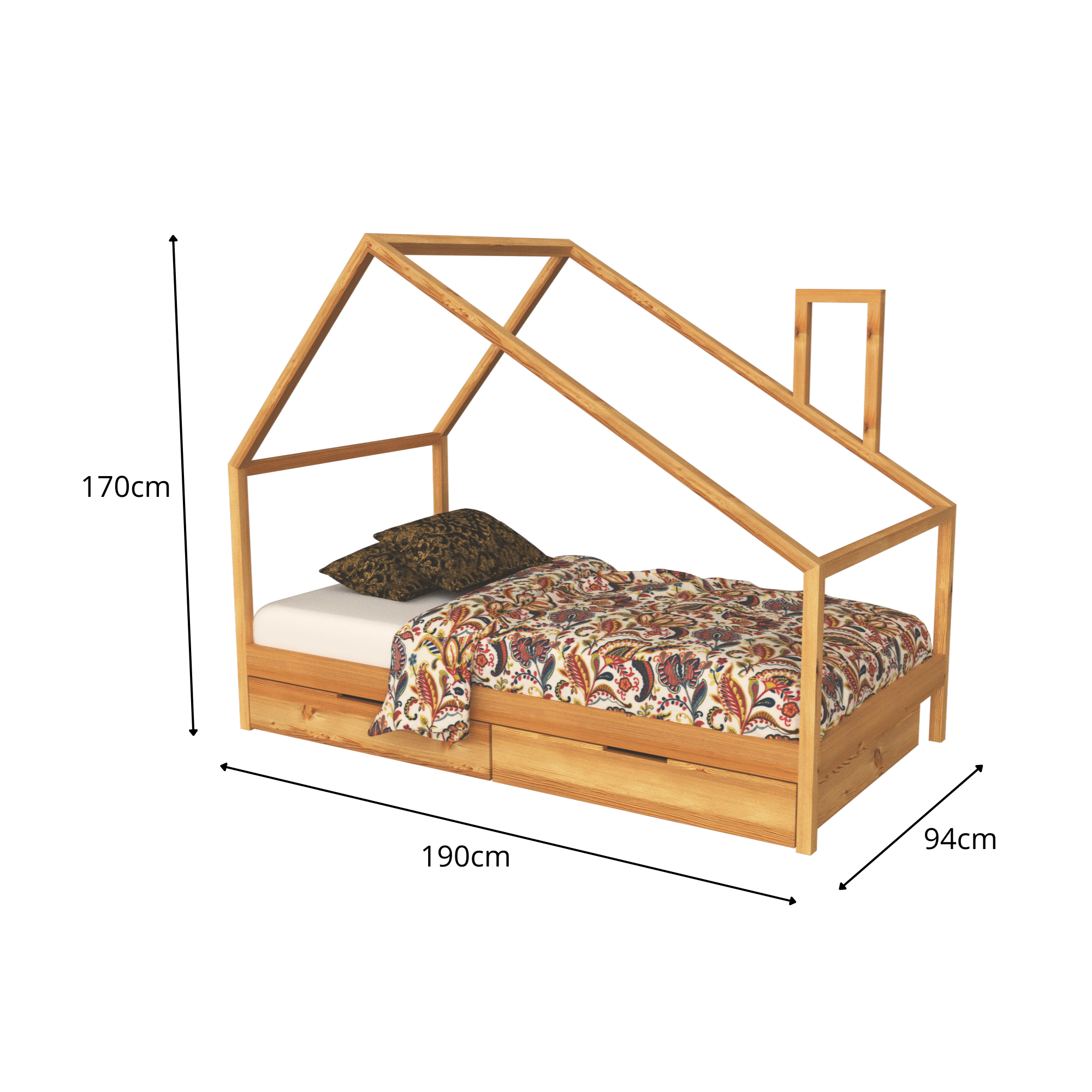 CAMA MONTESSORI LUNA + CAJONES - Macrumo